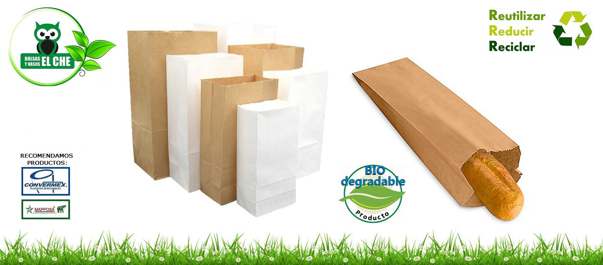 Paper Bags Tagged Bolsas De Papel Blanco Bolsas Y Vasos El Che